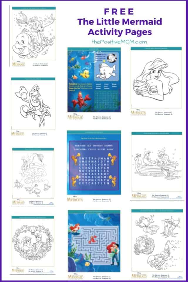 The Little Mermaid Free Printable Coloring Pages