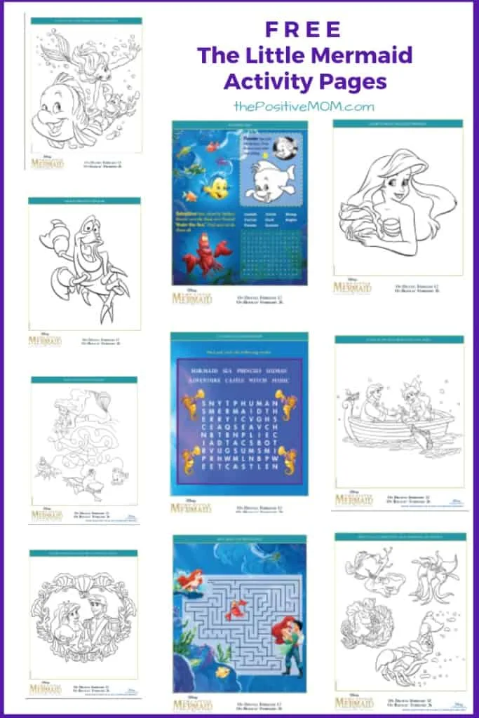 The Little Mermaid Free Printable Coloring Pages