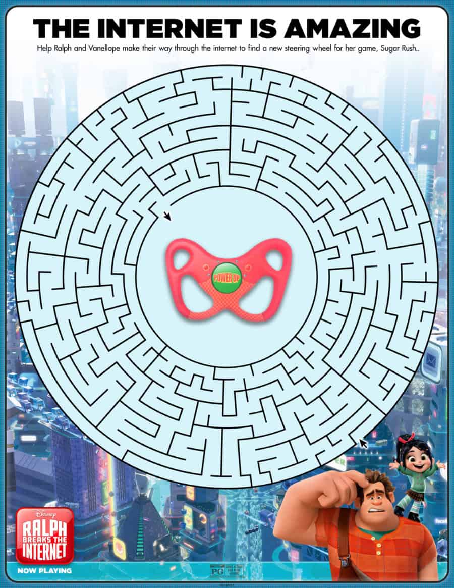 Ralph Breaks The Internet FREE Printable Activity Sheets