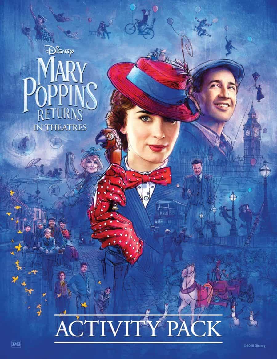 Free Mary Poppins Returns Printable Activity Sheets