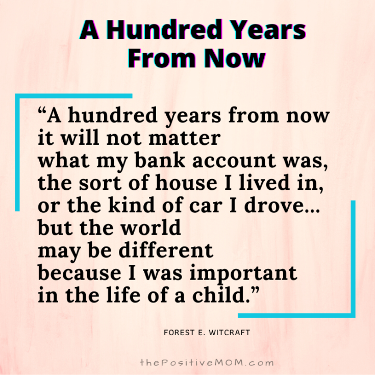 Will This Really Matter A Hundred Years From Now?