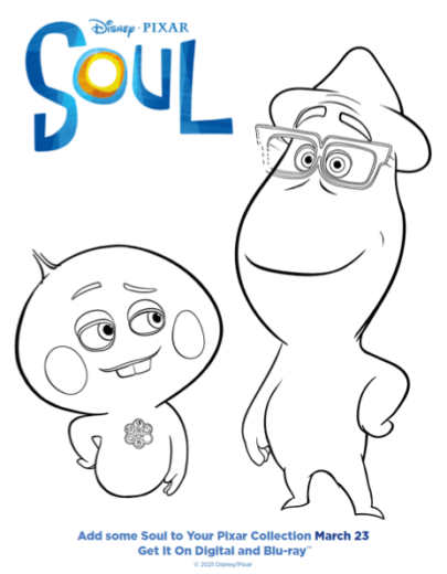 Free Disney Pixar SOUL Activity Sheets For Kids