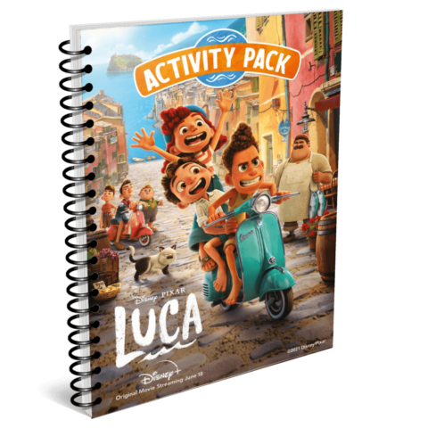 FREE Printable LUCA Activity Pack for Kids [ Disney * Pixar ]