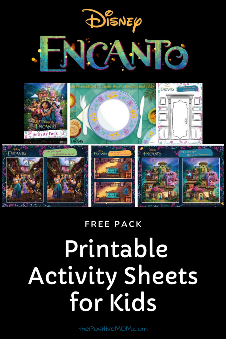 ENCANTO - Printable Activity Sheets for Kids