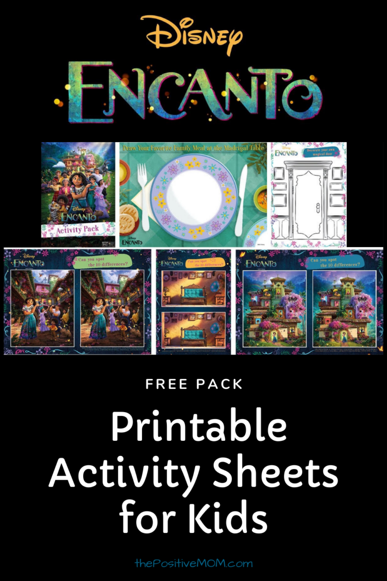 ENCANTO - Printable Activity Sheets for Kids