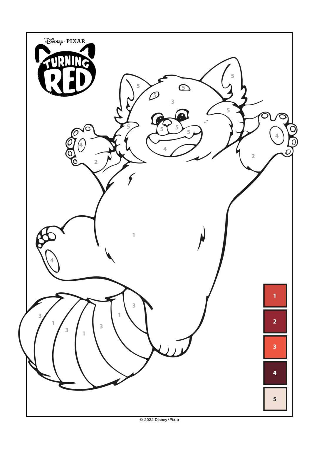 Turning Red Coloring Pages - Activity Pack and More!