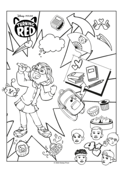 Turning Red Coloring Pages - Activity Pack and More!