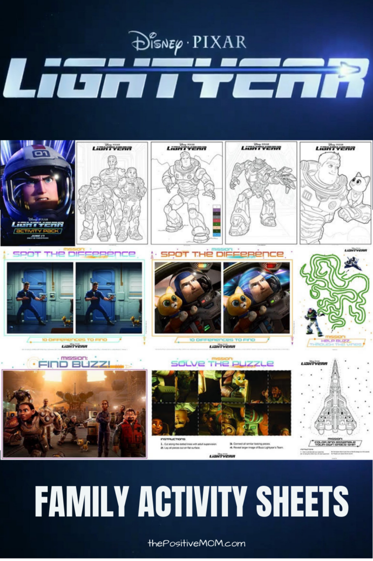 LIGHTYEAR Coloring Pages and Family Activities